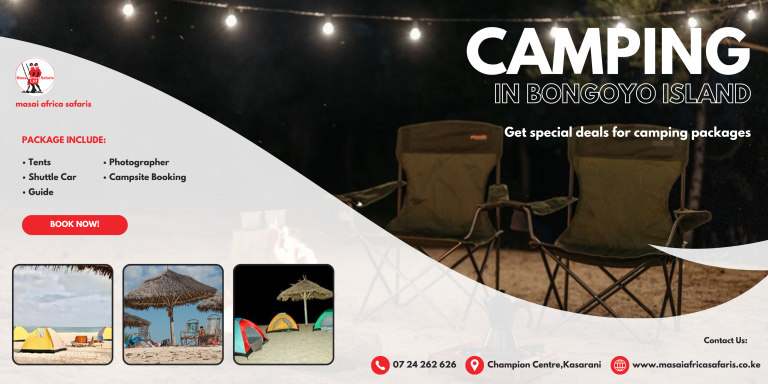 Bongoyo Island Camping Packages with Masai Africa Safaris.